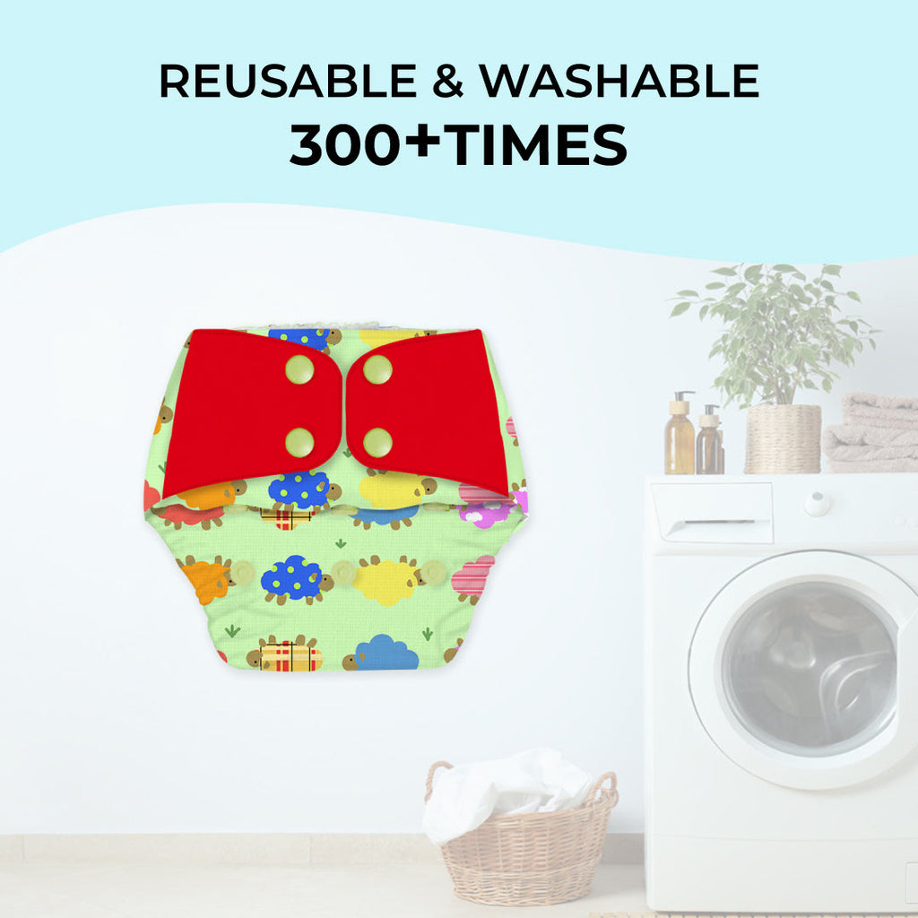 Regular Cloth Diapers - Pack of 5 | Shop Now at Snugkins